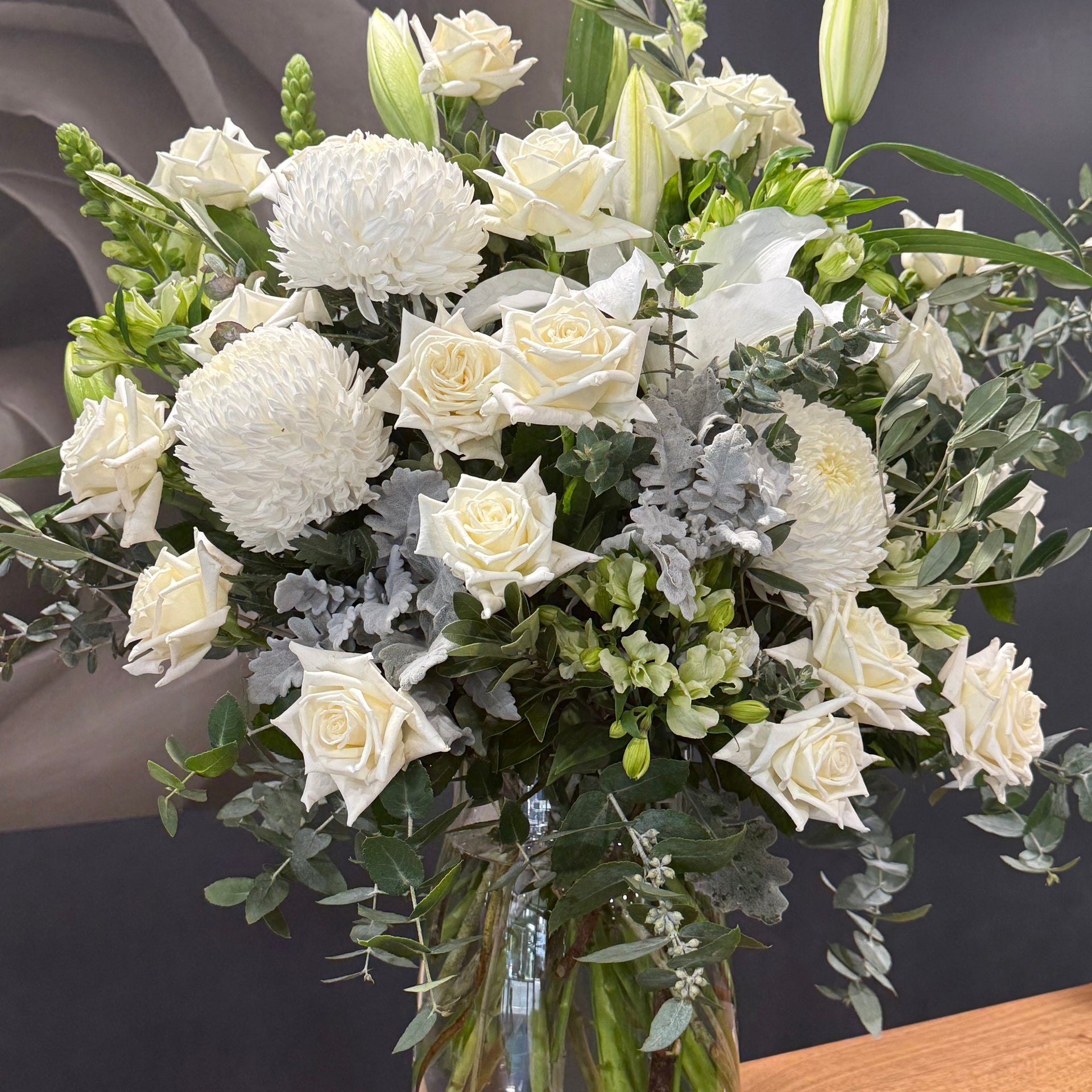Vase of Mixed Seasonal Flowers – TAMAR VALLEY ROSES