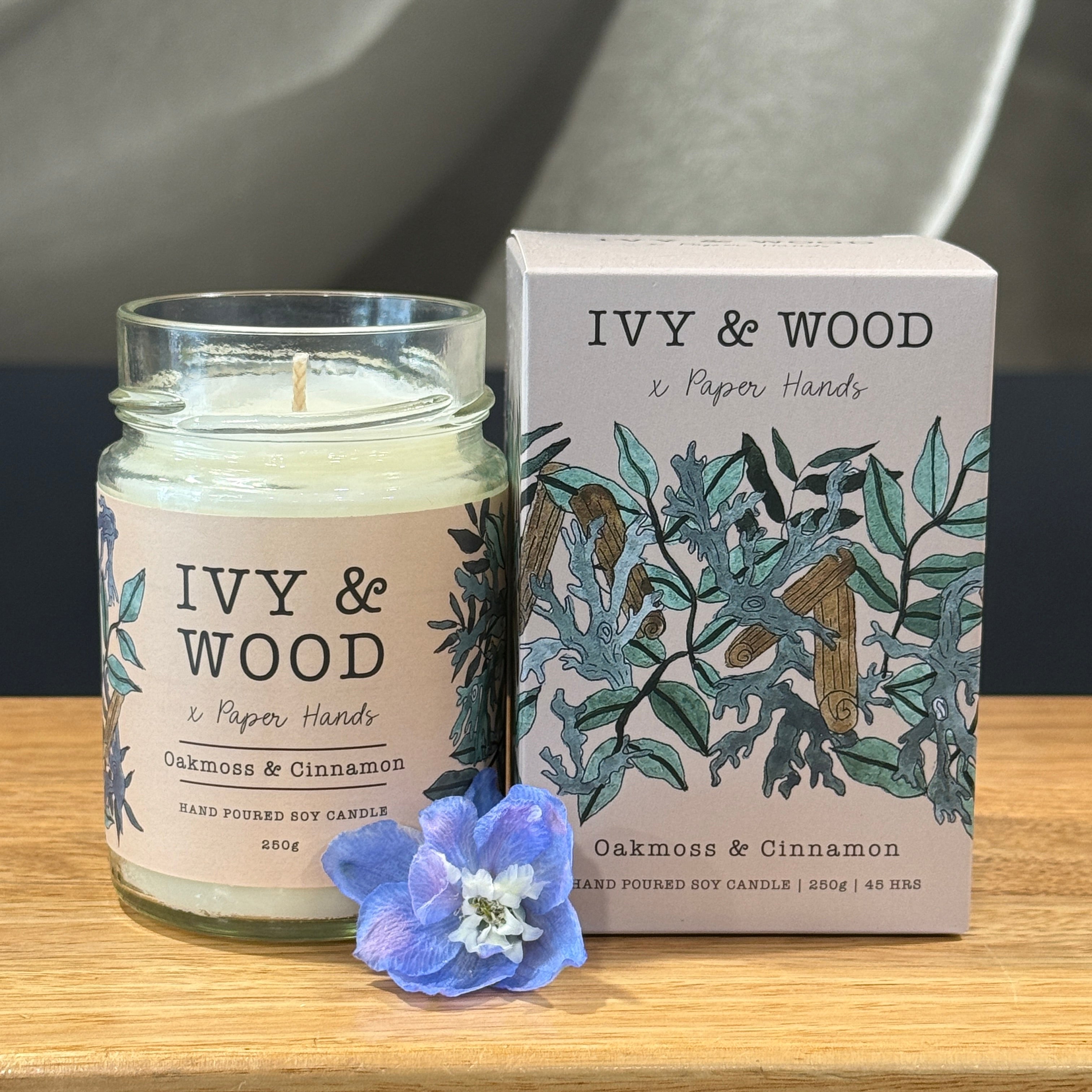 Ivy & Wood Scented Candle 200g | The Tamar Valley Rose Shop – TAMAR ...