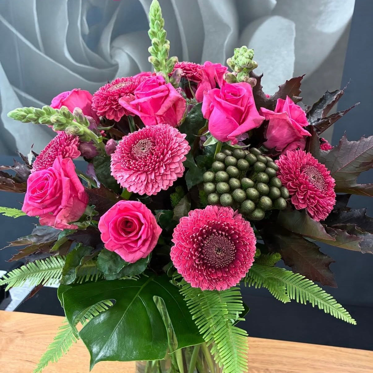 Vase of Mixed Seasonal Flowers – TAMAR VALLEY ROSES